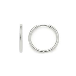 Paar Creolen Leonardo "Alida Beauty's", silber (edelstahlfarben), Ohrringe, Damen, 20mm, Edelstahl