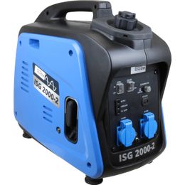 G&uuml;de Stromerzeuger G&Uuml;DE "ISG 2000-2", blau, B:27,5cm H:46,5cm T:53,5cm, Stromerzeuger, inkl. zwei 230 V Steckdosen und Ladekabel