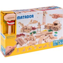 Holzbaukasten Matador "Matador Explorer E318", bunt, Spielbausteine, Kinder, Holz