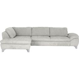 Ecksofa DIE PLANBAR "MP-IN14007", famosa ecru, B:306cm H:84cm T:197cm, 100% Polyester, Sofas, Ecksofa, wahlweise mit Bettfunktion und verstellbaren Kopfst&uuml;tzen