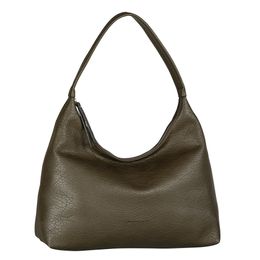 Hobo Tom Tailor "Evelina", Damen, Gr. B/H/T: 37cm x 30cm x 12cm, gr&uuml;n, Polyurethan, Taschen Hobo, aus weichem Lederimtitat in l&auml;ssiger Trapezform mit dekorativen Seiten