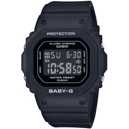 Chronograph CASIO Baby-G, schwarz, Armbanduhren, Damen, Chronograph, Quarzuhr, Armbanduhr, Damenuhr, automatischer Kalender, digital, Timer