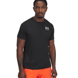 Trainingsshirt Under Armour "UA HEATGEAR FITTED SS", Herren, Gr. XL, schwarz,, wei&szlig;, Obermaterial: 100% Polyester, slim fit, Shirts, sportliche Passform, kurze &Auml;rmel, f&uuml;r Fitness, mit 4-Wege-Stretch