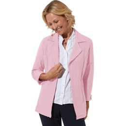 CR&Eacute;ATION L Damen Shirtjacke in pflegeleichter Struktur-Qualit&auml;t ros&eacute; Gr&ouml;&szlig;e 38