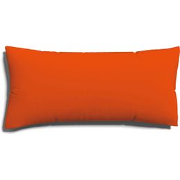 Kissenbezug Schlafgut "EASY JERSEY Kissenh&uuml;lle 100% Baumwolle, weicher Edel-Jersey, b&uuml;gelfrei", rot (rot mid), B:40cm L:80cm, Jersey, Obermaterial: 100% Baumwolle, Kissenbez&uuml;ge, Kissenbezug, mit farblich angepasstem Rei&szlig;verschluss, pflegeleicht, formstabil