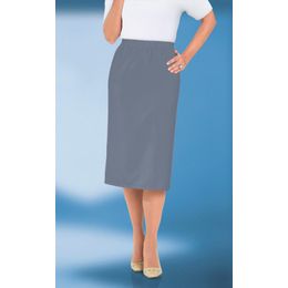CR&Eacute;ATION L Damen Bleistiftrock mit Gehschlitz hinten grau Gr&ouml;&szlig;e 40