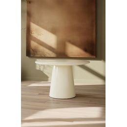 Esstisch VENTURE HOME "Lanzo, runde Esstafel f&uuml;r den t&auml;glichen Einsatz", beige gl&auml;nzend, beige gl&auml;nzend, beige gl&auml;nzend, B:120cm H:75cm T:120cm, Tische, Esstisch, K&uuml;chentisch, rund, skandinavisch, stabil (&Oslash;120 cm)