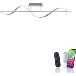 LED Deckenleuchte "Q-SWING", stahlfarben, 1, 1 Stk., NEUHAUS Q SMART HOME LIGHTS, Leuchten, LED Deckenleuchte