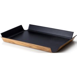 Tablett CONTINENTA, schwarz, B:29,5cm L:41cm, Holzwerkstoff, Tabletts