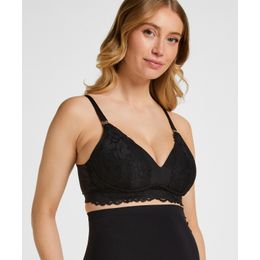 Hunkem&ouml;ller B&uuml;gelloser BH HUNKEM&Ouml;LLER "Still-BH Camilla", Damen, Gr. 70C, Cup C, schwarz, 43% Polyamid, 32% Baumwolle, 13% Polyester, 12% Elasthan, BHs