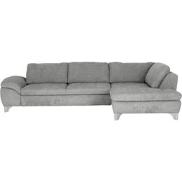 Ecksofa DIE PLANBAR "MP-IN14007", famosa grau, B:306cm H:84cm T:197cm, 100% Polyester, Sofas, Ecksofa, wahlweise mit Bettfunktion und verstellbaren Kopfst&uuml;tzen