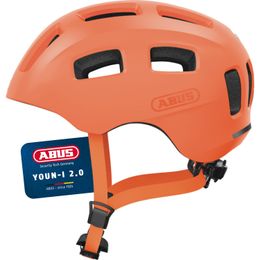 Fahrradhelm Abus "YOUN-I 2.0" Gr. M, orange (mono orange), Helme, M/905 Kopfumfang: 52cm - 57cm