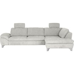 Ecksofa DIE PLANBAR "MP-IN14007", famosa ecru, B:306cm H:84cm T:197cm, 100% Polyester, Sofas, Ecksofa, wahlweise mit Bettfunktion und verstellbaren Kopfst&uuml;tzen