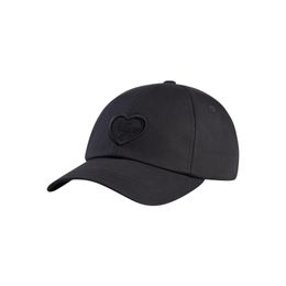 Baseball Cap Hugo "Astryd-EM", Damen, schwarz (schwarz 002), Twill, Baumwolle, bestickt, unifarben, Caps, aus Baumwoll-Twill, bestickt