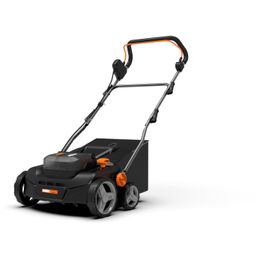 Akku-Vertikutierer / L&uuml;fter WORX "Nitro WG855E.9", schwarz, B:57,5cm H:110cm T:105cm, Vertikutierer, bis zu 400 m&sup2;, 4 Stufen H&ouml;henverstellung, ohne Akku und Ladeger&auml;t