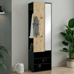 Pharao24.de Garderobe Flurgarderobe in modernem Design mit 4 Kleiderhaken