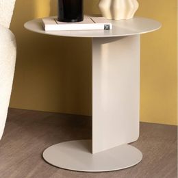 Pharao24.de Beistelltisch Sofa Beistelltischchen in Taupe 40 cm hoch