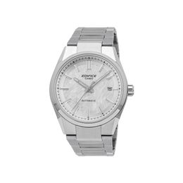 Automatikuhr CASIO EDIFICE, edelstahlfarben, silberfarben, Armbanduhren, Herren, Automatikuhr, Armbanduhr, Damenuhr, Herrenuhr, Mechanische Uhr, Edelstahlarmband