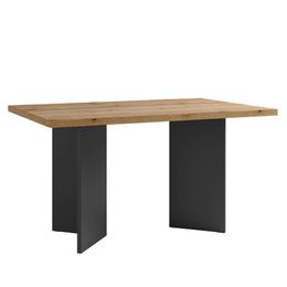 Pharao24.de K&uuml;chentisch Esszimmer Tisch mit Wangen Gestell 138 cm breit