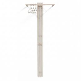 Pharao24.de Wandgarderobe Garderobe in Taupe aus Metall