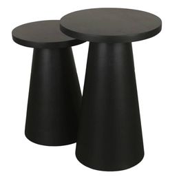 Pharao24.de Beistelltische Satztisch in modernem Design aus Massivholz (zweiteilig)