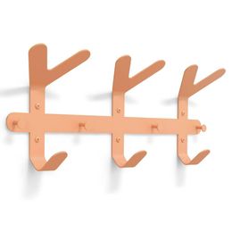 Pharao24.de Wandgarderobe H&auml;ngegarderobe in Terracotta aus Stahl