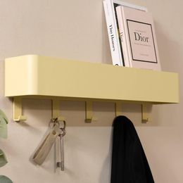 Pharao24.de Wandgarderobe Garderobenleiste in Gelb aus Stahl