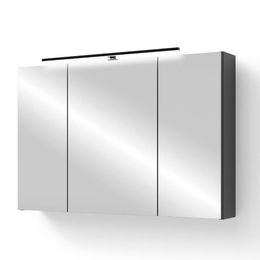 Pharao24.de Lichtspiegelschrank Spiegelschrank Bad mit Dreht&uuml;ren f&uuml;r die Wandmontage