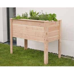 Hochbeet Bm Massivholz "Douglasie", beige (natur), B:120cm H:95cm T:60cm, Holzwerkstoff, Pflanzgef&auml;&szlig;e, BxTxH: 120x60x95 cm, naturbelassen