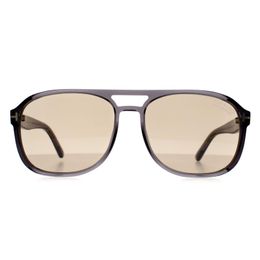 Tom Ford Rosco FT1022 20E grauer Kristall hell- bis dunkelbraune phototrope Sonnenbrille