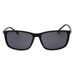 HUGO BOSS - Sonnenbrille f&uuml;r Herren, Matt (Grau/Schwarz)