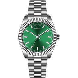 Invicta Specialty 69016 Herrenarmbanduhr - Quartz Movement - Edelstahl mit Gr&uuml;n Zifferblatt - 40 mm
