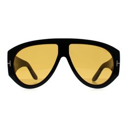 Tom Ford Bronson FT1044 01E gl&Atilde;&curren;nzend schwarz braun Sonnenbrille