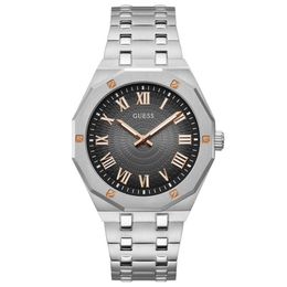 Guess GW0575G1 Herren-Analoguhr mit silbernem Zifferblatt - Stilvoll und vielseitig