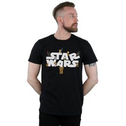 Star Wars - "Kiddie" T-Shirt f&uuml;r Herren (Schwarz)