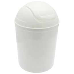 Kosmetikeimer ADOB "Abfallbeh&auml;lter", wei&szlig;, H:31cm &Oslash;:19cm, Kunststoff, M&uuml;lleimer, Kosmetikeimer