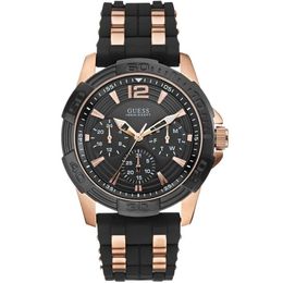 Guess W0366G3 Analoge Herrenuhr aus Edelstahl