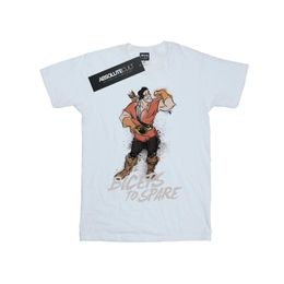 Disney - "Beauty And The Beast Gaston Biceps To Spare" T-Shirt f&uuml;r Damen (Wei&szlig;)