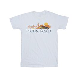 Disney - "Cars Explore The Open Road" T-Shirt f&uuml;r Herren (Wei&szlig;)