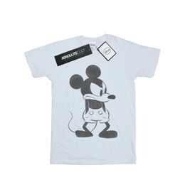 Disney - "Mickey Mouse Angry" T-Shirt f&uuml;r Herren (Wei&szlig;)