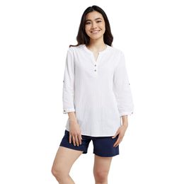 Mountain Warehouse Damen/Damen Petra Relaxed Fit 3/4 &Auml;rmel Shirt (Wei&szlig;)
