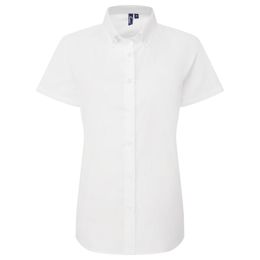 Premier - "Supreme" Formelles Hemd f&uuml;r Damen kurz&auml;rmlig (Wei&szlig;)