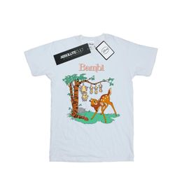 Disney - "Bambi Tilted Up" T-Shirt f&uuml;r Damen (Wei&szlig;)