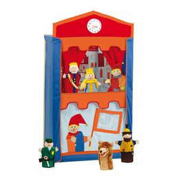 Kasperletheater Roba, bunt, Puppentheater, Kinder, Baumwolle, Massivholz, Polyester, inkl. Handpuppen