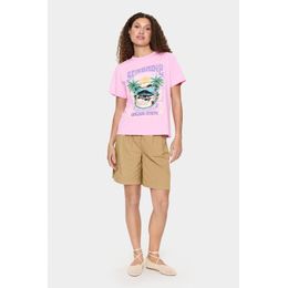 Saint Tropez T-shirt Lockere Passform Bonbon pink