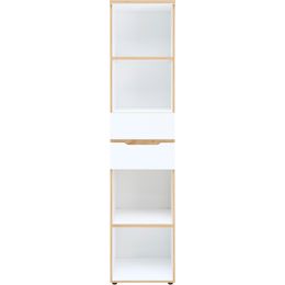 Aktenregal Innostyle "Memphis B&uuml;roregal, 45x197x38cm (B/H/T)", wei&szlig; (wei&szlig;, artisan eiche), B:45cm H:197cm T:38cm, Holzwerkstoff, MDF, Regale, Aktenregal