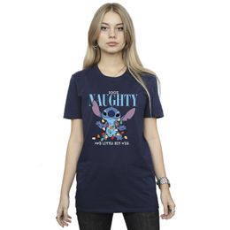 Disney - "Naughty & Nice" T-Shirt f&uuml;r Damen (Marineblau)