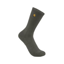 Arbeitssocken Carhartt "2er Crew", Gr. L, gr&uuml;n (oliv), Obermaterial: 71% Polyester PES. 29% Elasthan EL., Socken
