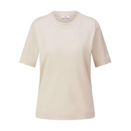 Peter Hahn - Rundhals-Shirt, beige, Gr. 44 / L - Baumwolle
