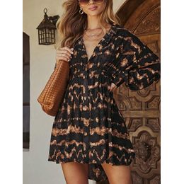 LA Angels Kleid in Schwarz/ Camel - 78% | Gr&ouml;&szlig;e M | Damen-kleider